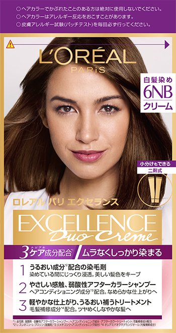 豊富な栗色の白髪染めで自然なツヤ髪へ—ロレアルパリ Loréal Paris