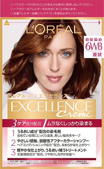 エクセランス R 液状タイプ 6wb ウォ―ム系のやや明るい栗色 白髪染め ロレアル パリ LorÉal Paris
