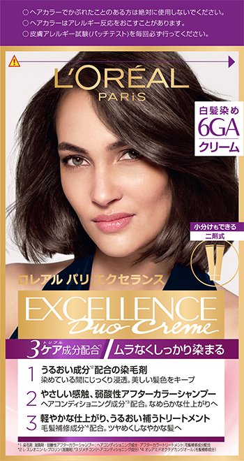 エクセランス R クリームタイプ 6ga グレーがかったやや明るい栗色 白髪染め ロレアル パリ LorÉal Paris